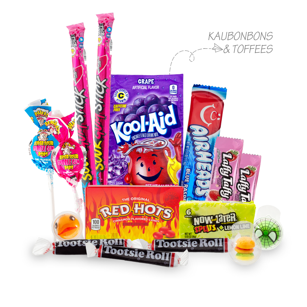 Candy Roads: Überraschungsbox mit über 20 amerikanischen Süßigkeiten